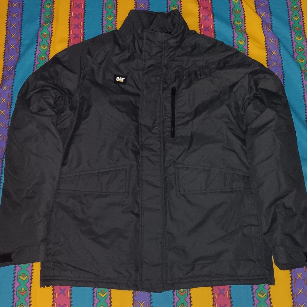 Cat Caterpillar Quilted Lined Winter Workwear Jacket … - Gem